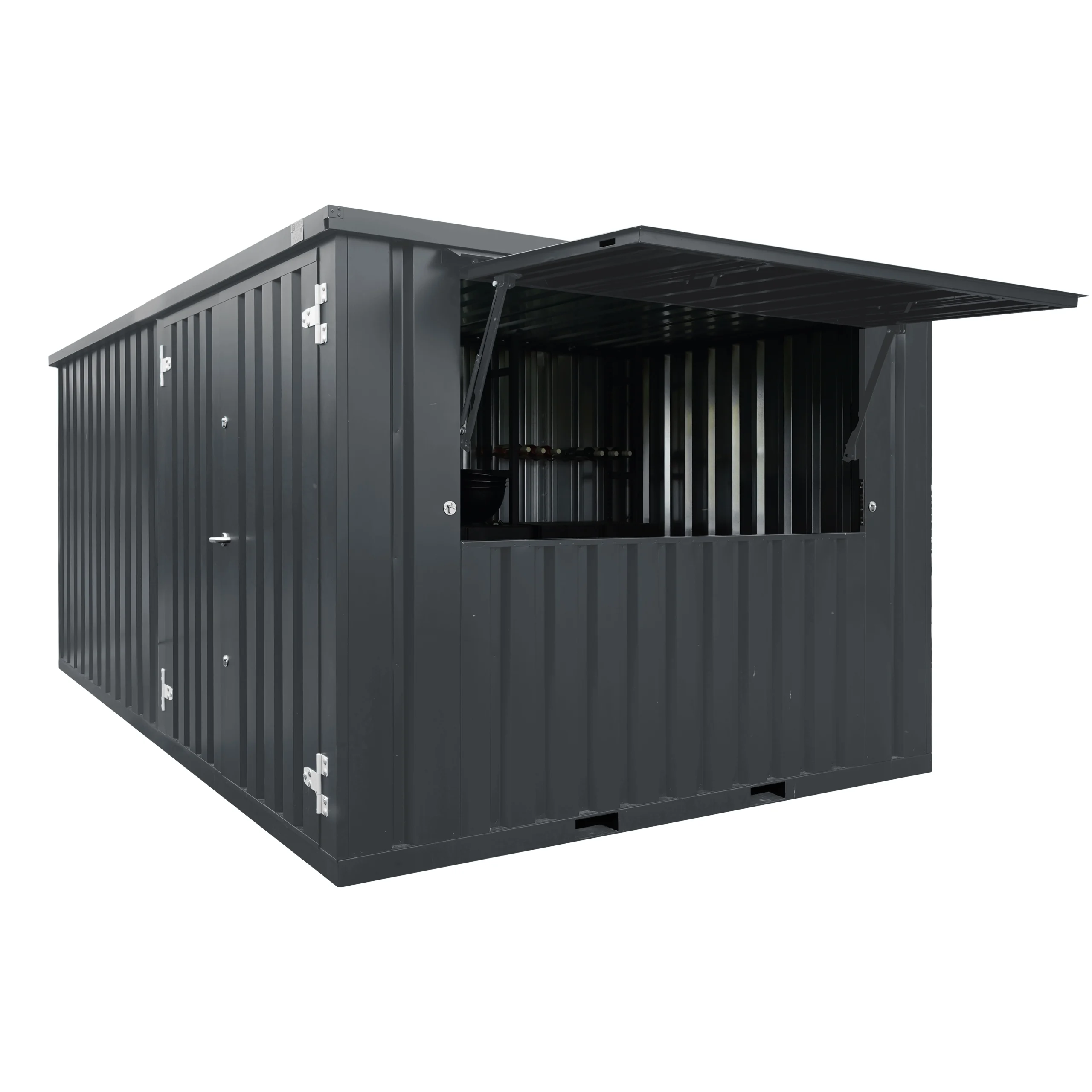 Madvogn 4x3 Meter Antracit RAL 7016 Bar Containers Danmark Madvogn 4x3 Meter Antracit RAL 7016 Bar Containers Danmark